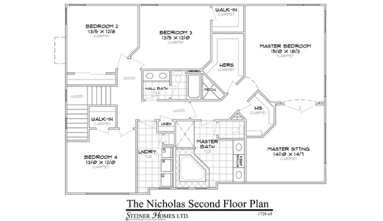 The Nicholas | Two Story Floor Plan in Northwest Indiana